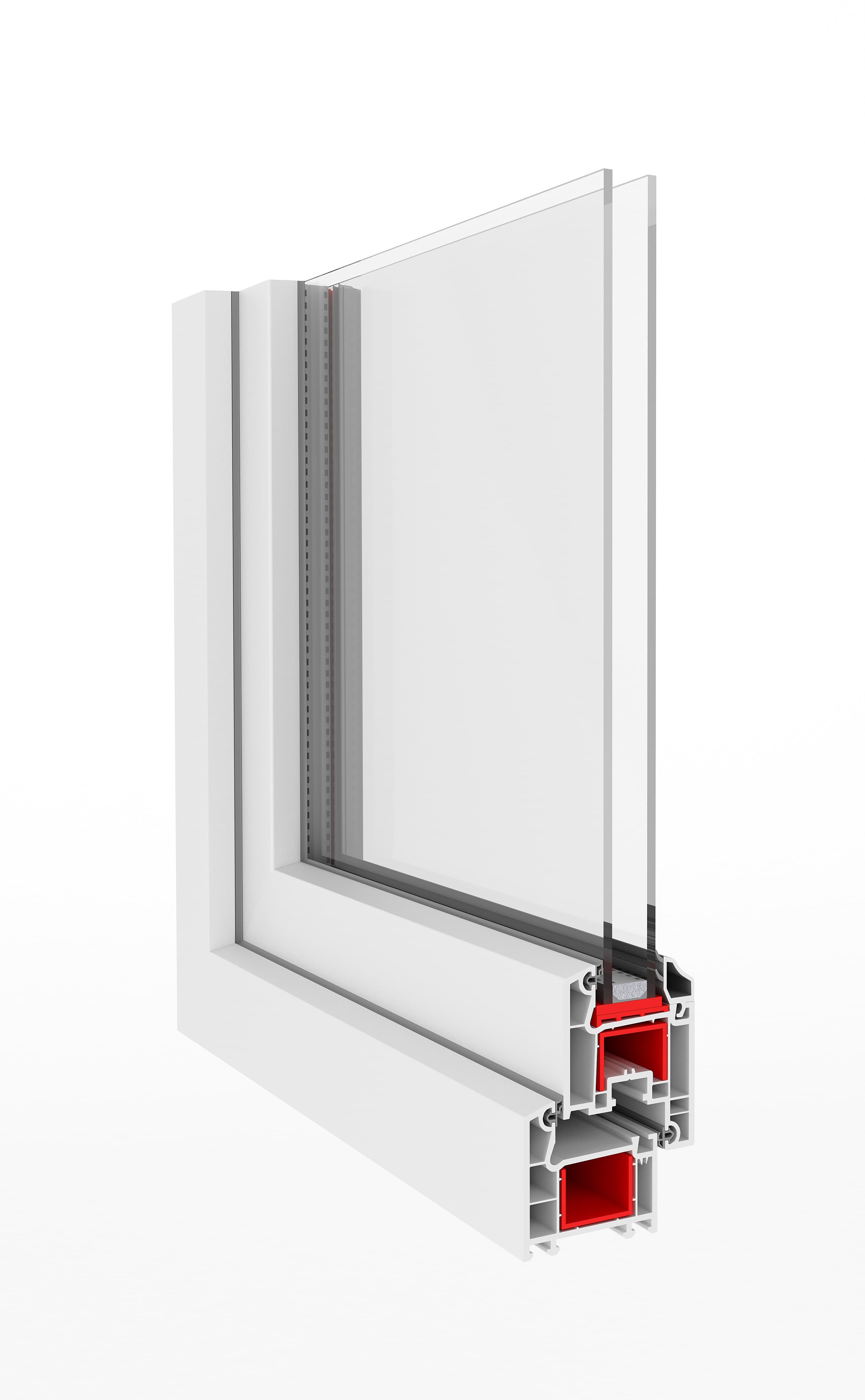 Трикамерний профіль Miroplast Trio C 300 в Харкові - купити вікна в спальню